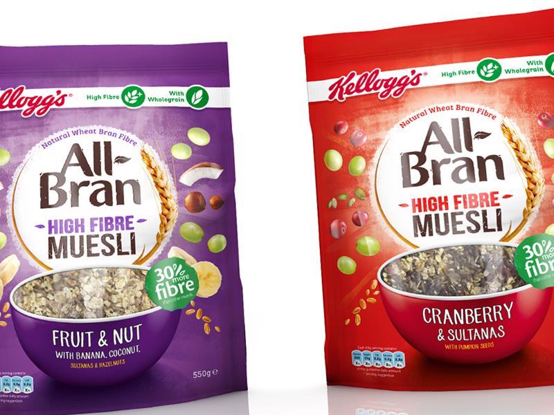 Kellogg's takes All-Bran and Crunchy Nut into new categories