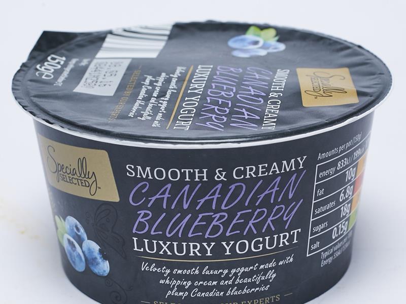 Aldi Smooth & Creamy Canadian Blueberry Luxury Yogurt